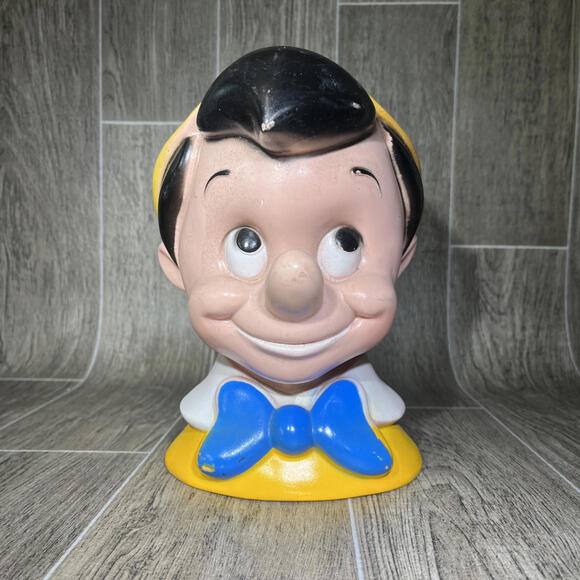 Other | Vintage 1971 Walt Disney Play Pal Plastics Pinocchio Head Bust ...